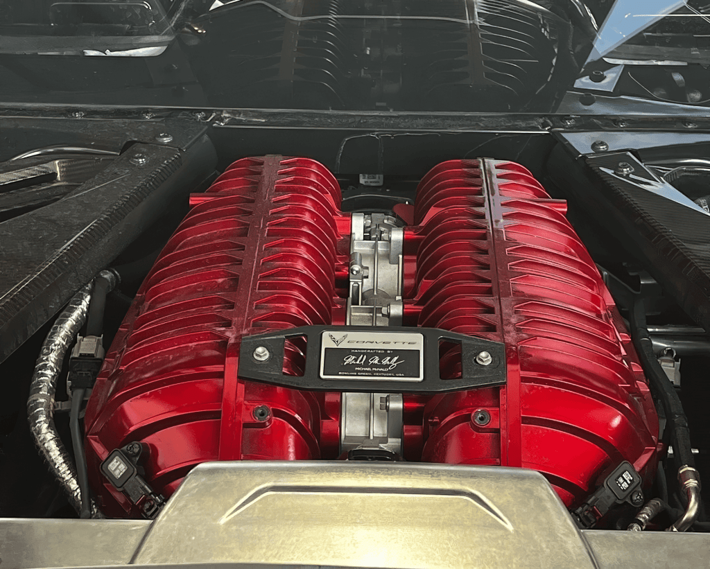 Red Engine Cover – Stingray's Corvettes